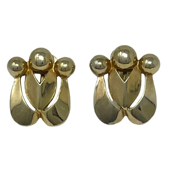 Vintage | Jewelry | Vintage Sperry Gold Tulip Screw Back Earrings 6s ...